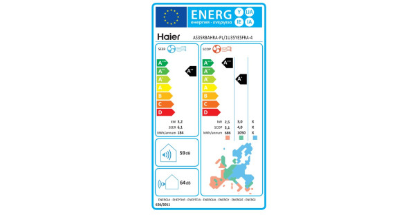 Klima uređaj Haier Revive Plus AS35RBAHRA-PL/1U35YESFRA-4 , 3,5 kW ...