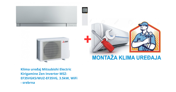 Klima uređaj Mitsubishi Electric Kirigamine Zen Inverter MSZ-EF35VGKS ...