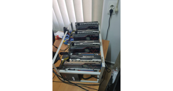Mining rig 4 kom RX580 Pulse DUAL, 8GB DDR5, 256-bit, RABLJENO